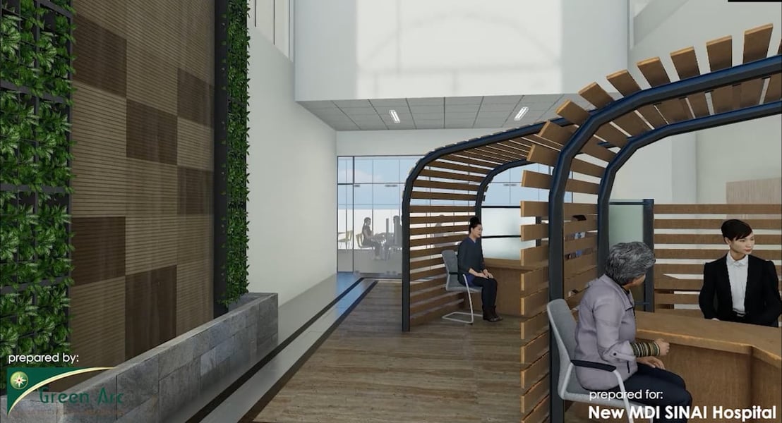 Our Work | MDI Sinai Hospital Lobby Interiors